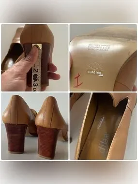 Diba | Shoes | Vintage Y2k Diba Tan Square Stitch Toe Leather Pumps 75 ...